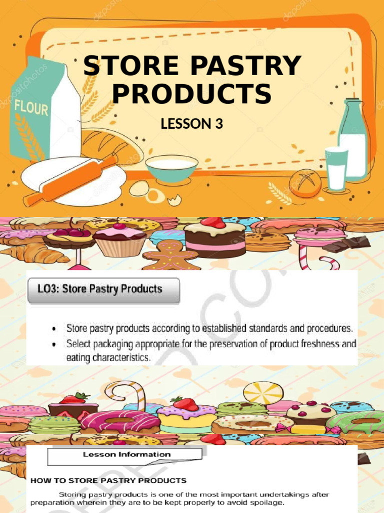 Store Pastry Products Overview | PDF