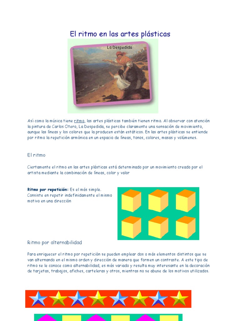 El ritmo en las artes plásticas | Ritmo | Color