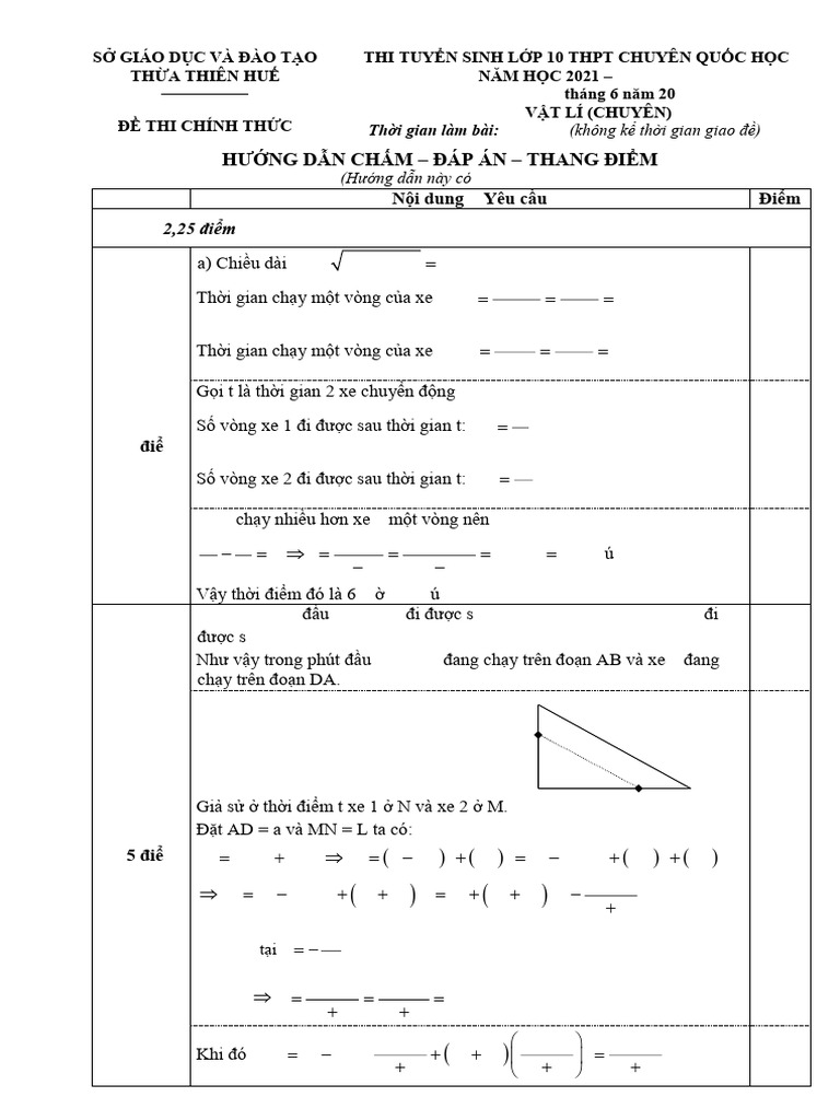 HDC de Chinh Thuc 2021 | PDF