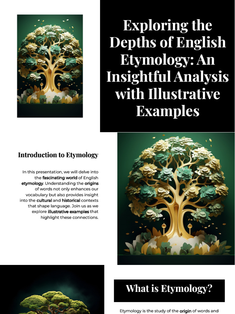 Wepik Exploring The Depths of English Etymology An Insightful Analysis ...