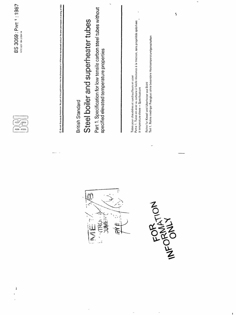BS 3059 Part 1 1987 | PDF