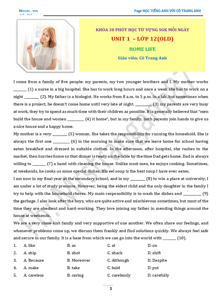 Lop 12 Old Unit 1 Home Life Doc Dien 128986 5122022113552PM | PDF