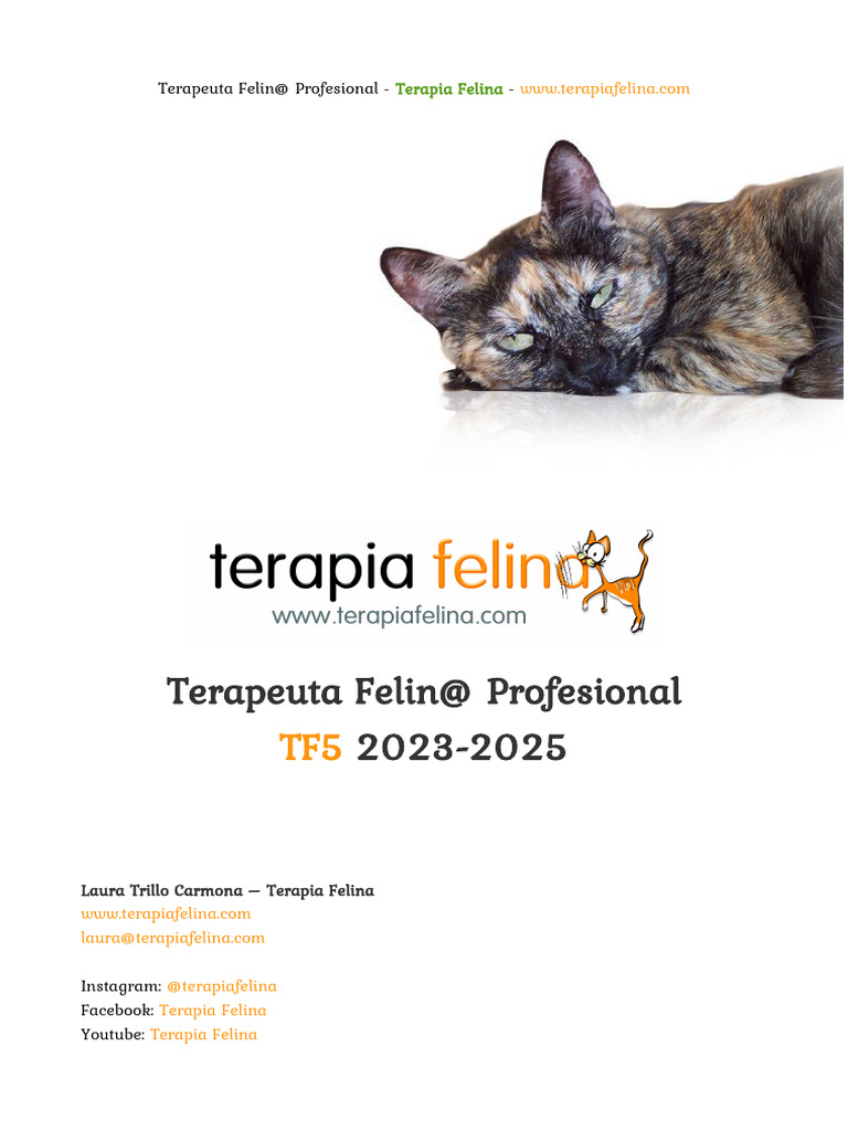 Formación Terapeuta Felina TF5 2023-2025 | PDF | Gatos | Amor