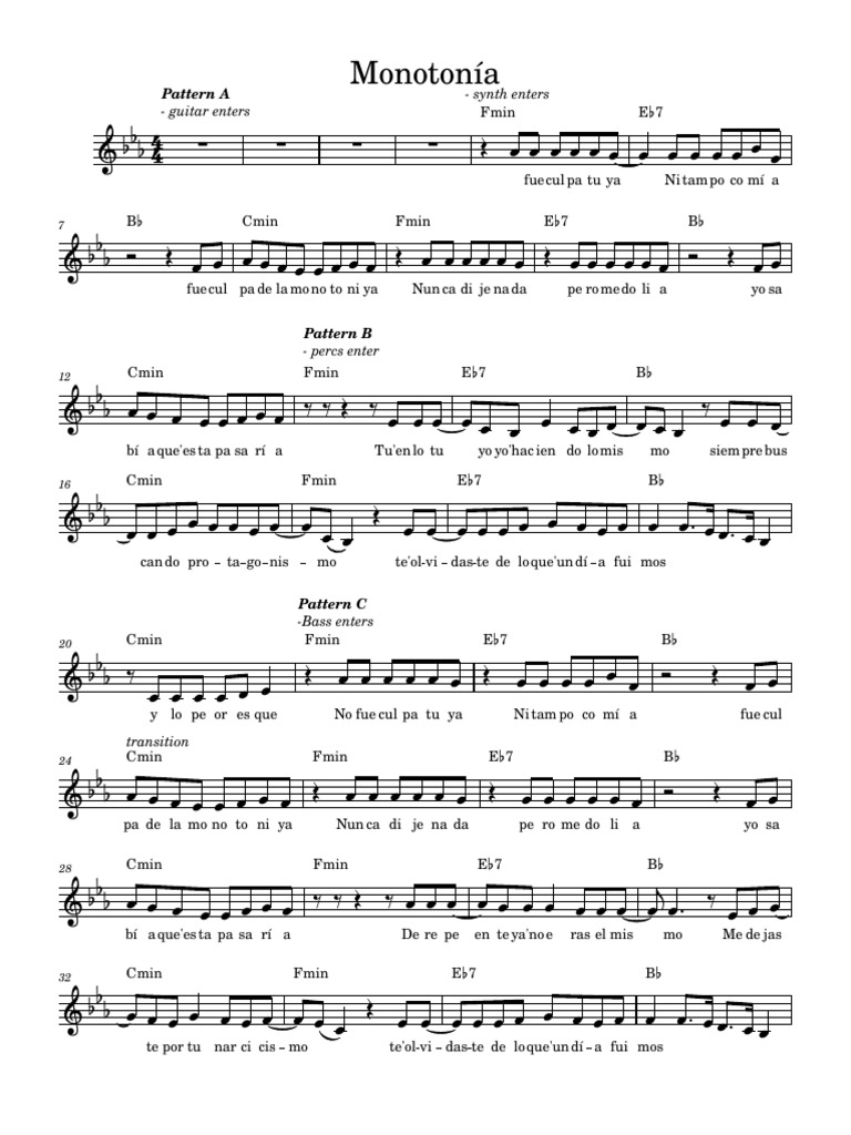 Monotonia Simple | PDF