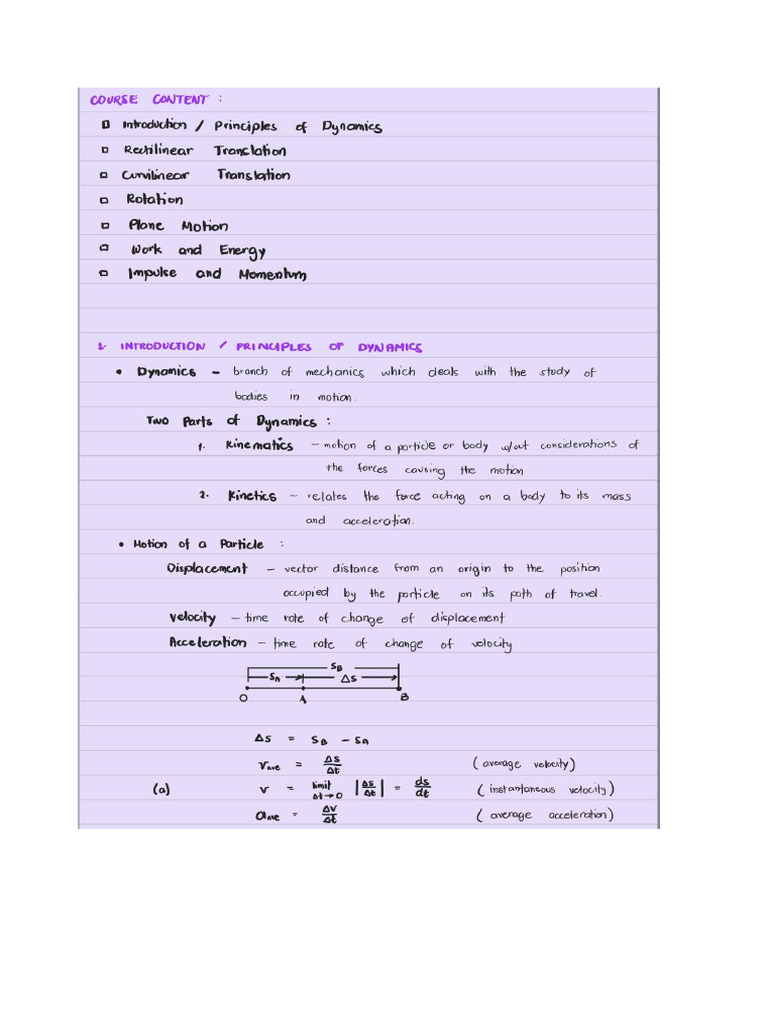 Intro To Dynamics | PDF
