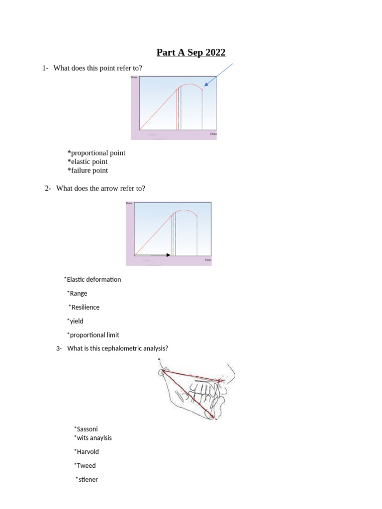 Morth Part A Exam 9-2022 | PDF | Orthodontics | Dentistry Branches