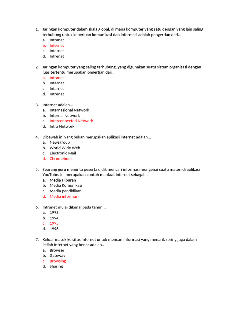 Soal TIK Kelas 9 | PDF | Komputer