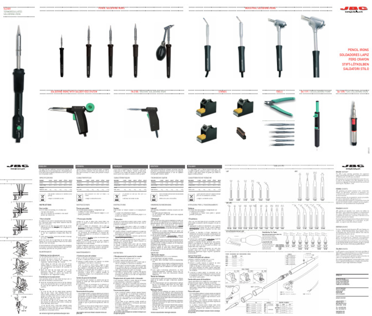 Manual Soldador JBC | PDF