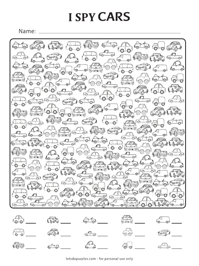 Cars I Spy | PDF