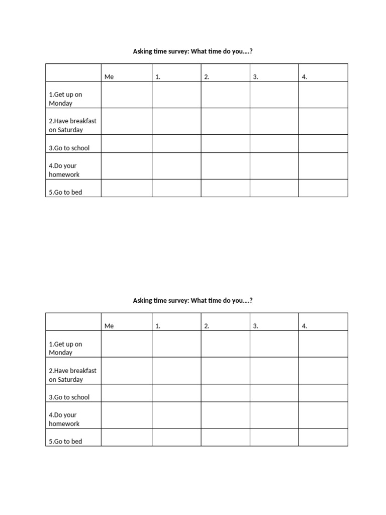 Asking Time Survey | PDF | Self-Improvement | Career & Growth