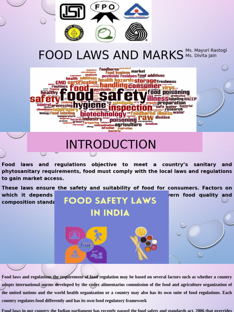 Food Laws and Marks | PDF | Fruit Preserves | Food Safety