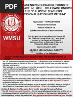 Republic Act No. 9293 | PDF | Teachers | Academic Degree