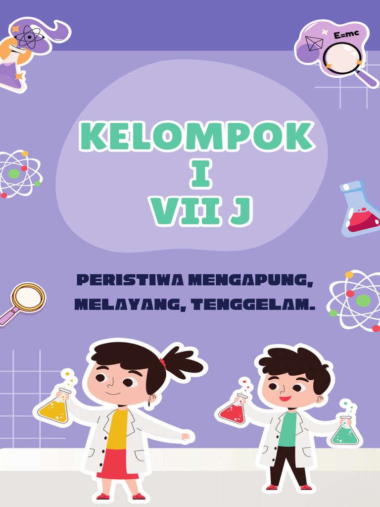 Ungu Ilustrasi Sampul Buku Modul Ajar Perubahan Kimia | PDF
