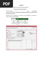 Programación de Obras en Microsoft Project | PDF | Calendario | Point ...