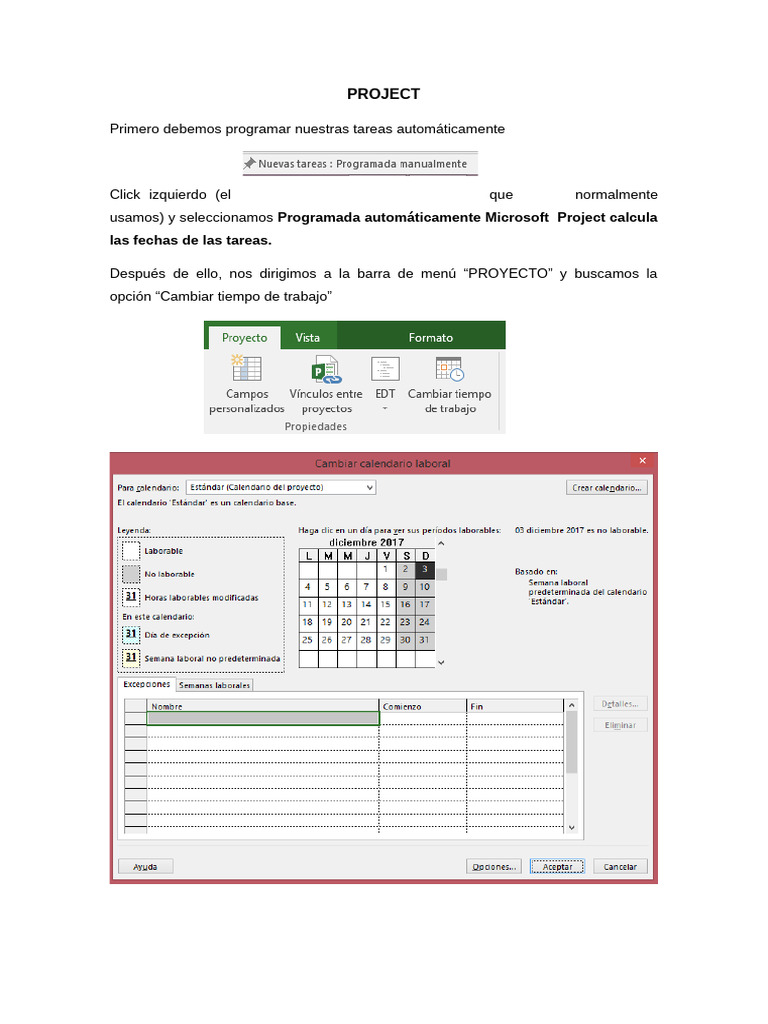 Tutorial Project | PDF | Ventana (informática) | Calendario