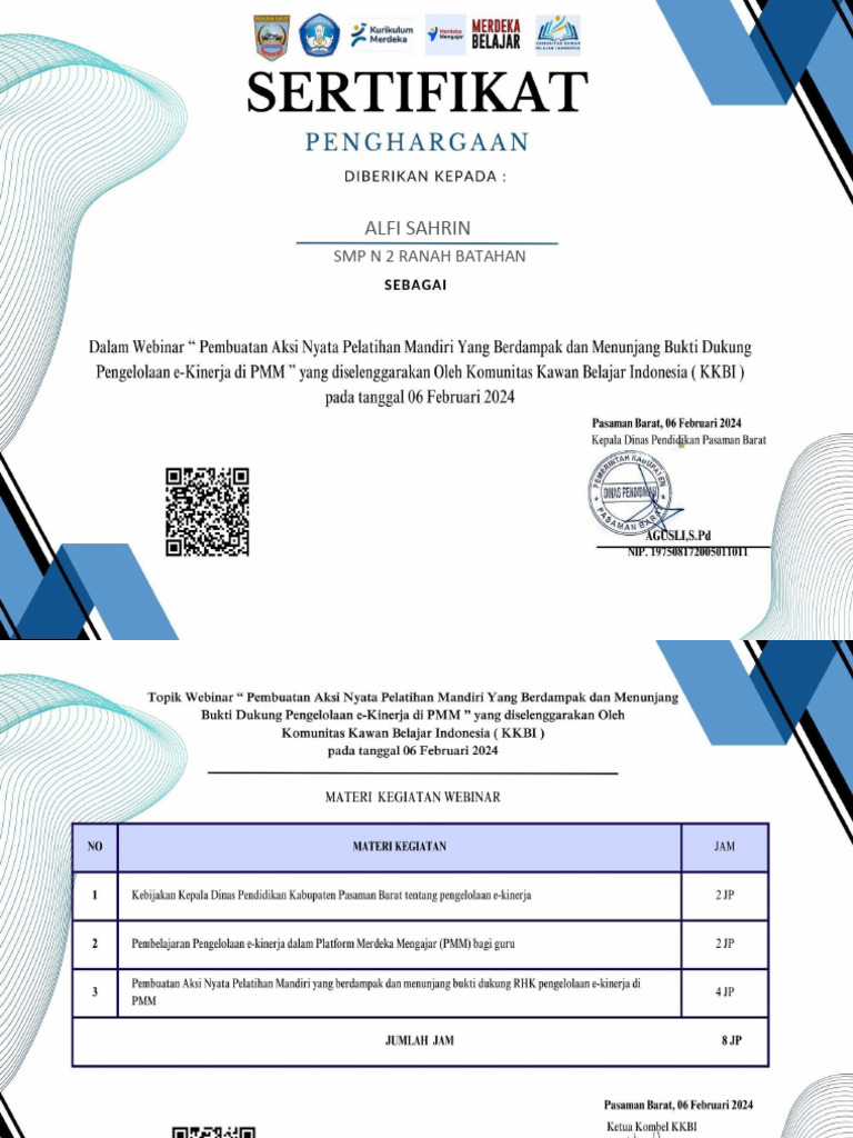 Sertifikat Webinar 4 | PDF