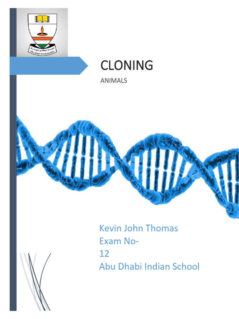Investigatory Project-12 Biology | PDF | Cloning | Embryo