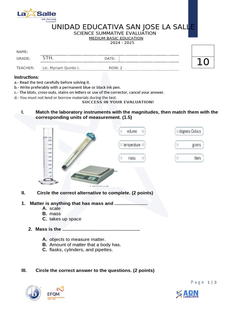 Science 5th Sum V2 2q 2024 | PDF | Matter | Gases