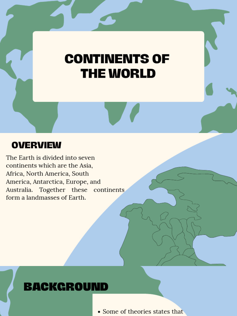 Overview of Earth's Continents | PDF | Plate Tectonics | Natural Sciences