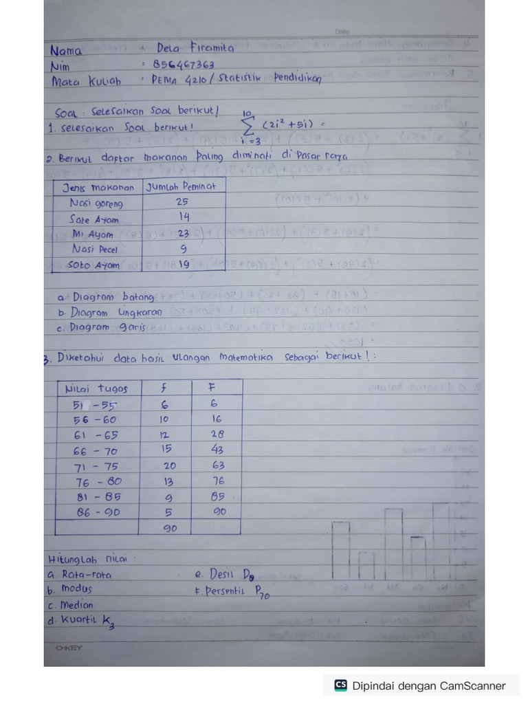 Tugas 1 Statistik Dela | PDF
