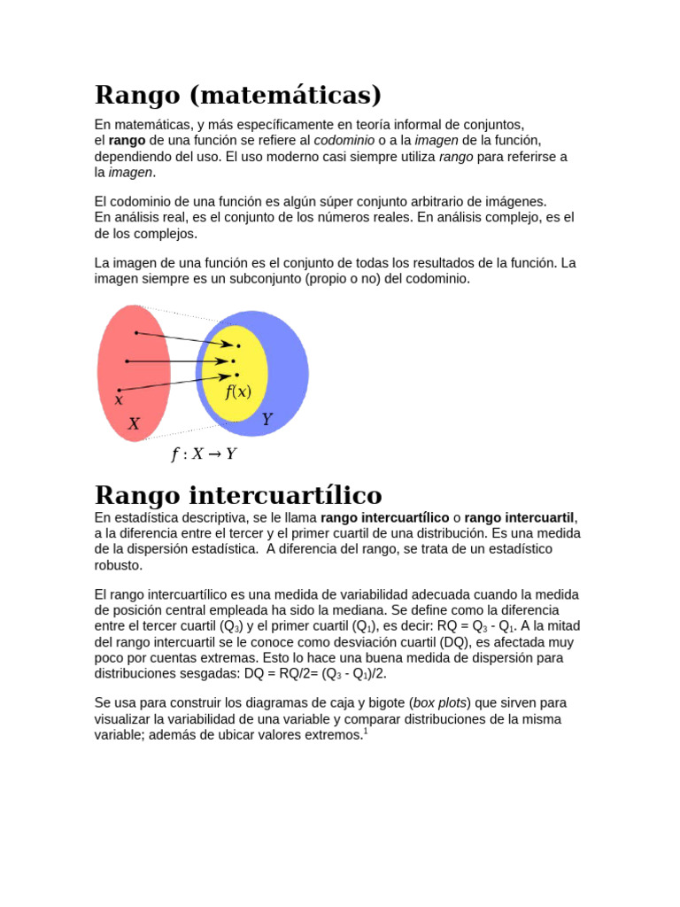 Rango Matematicas | PDF | Permutación | Probabilidad