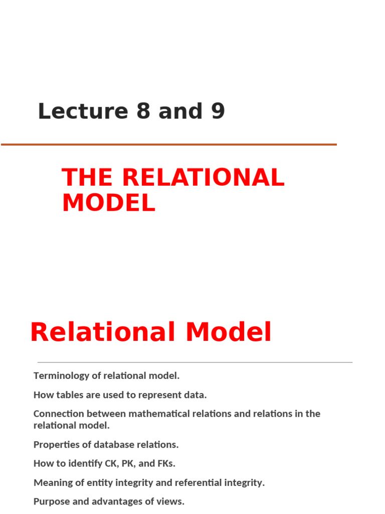 Understanding the Relational Model Basics | PDF | Relational Database | Relational Model