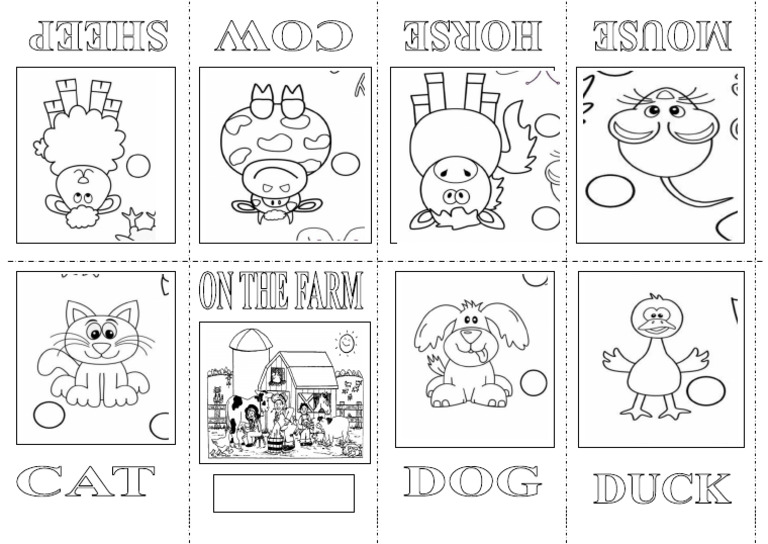 Minibook 1 Farm Animals | PDF