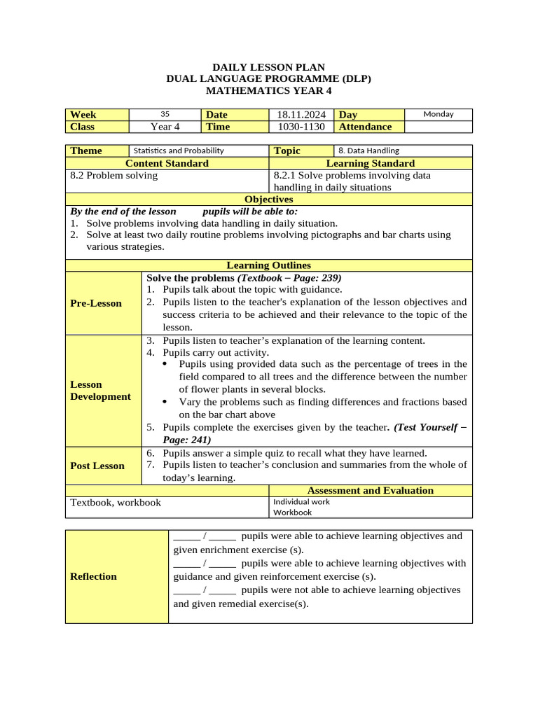 MT 4 | PDF | Teachers | Lesson Plan