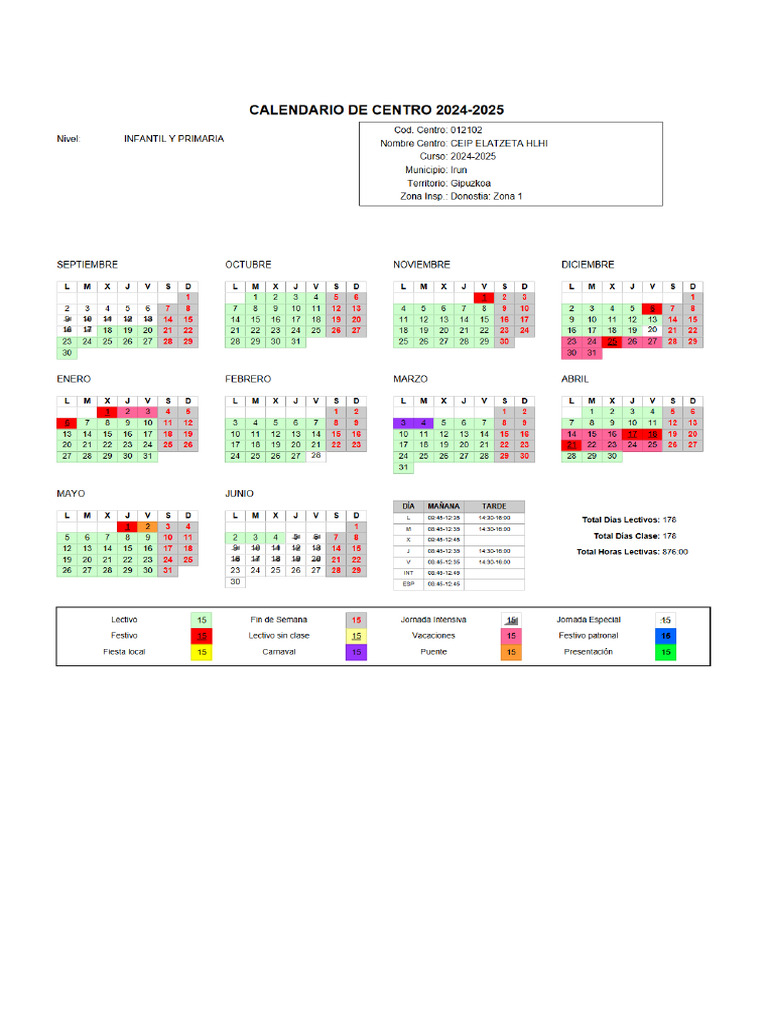 Calendario 24-25 | PDF