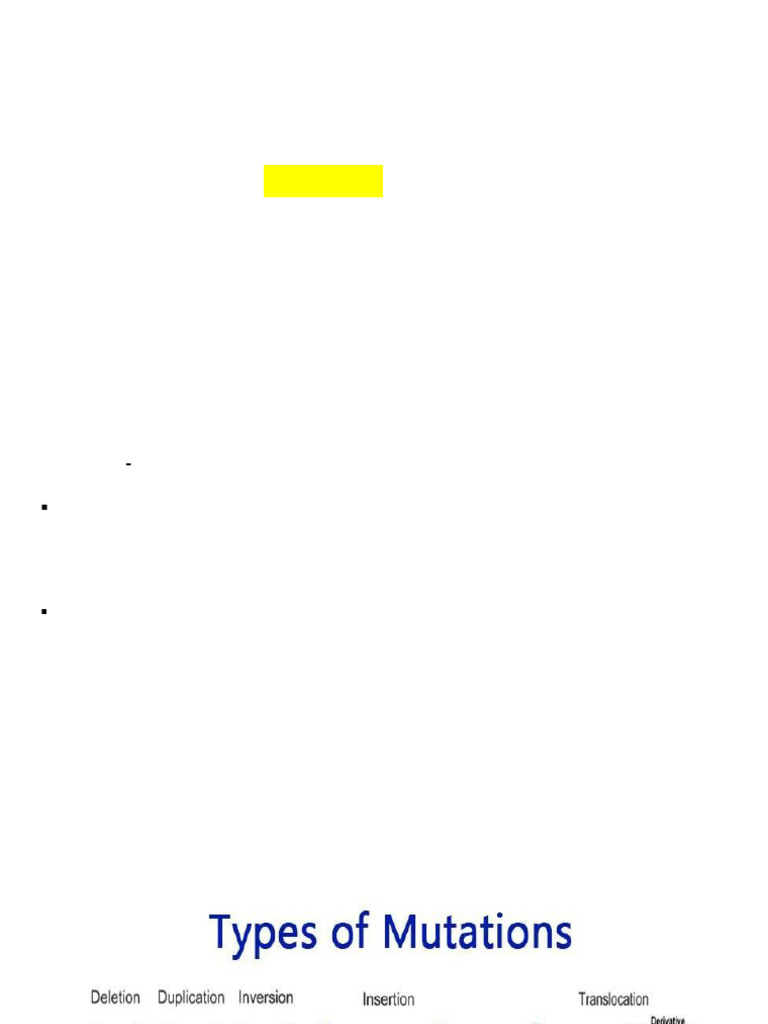 Mutation | PDF | Ploidy | Mutation