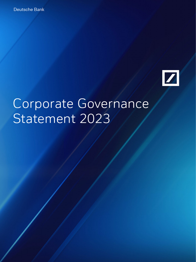 Corporate Governance Statement 2023 | PDF | Corporate Governance ...