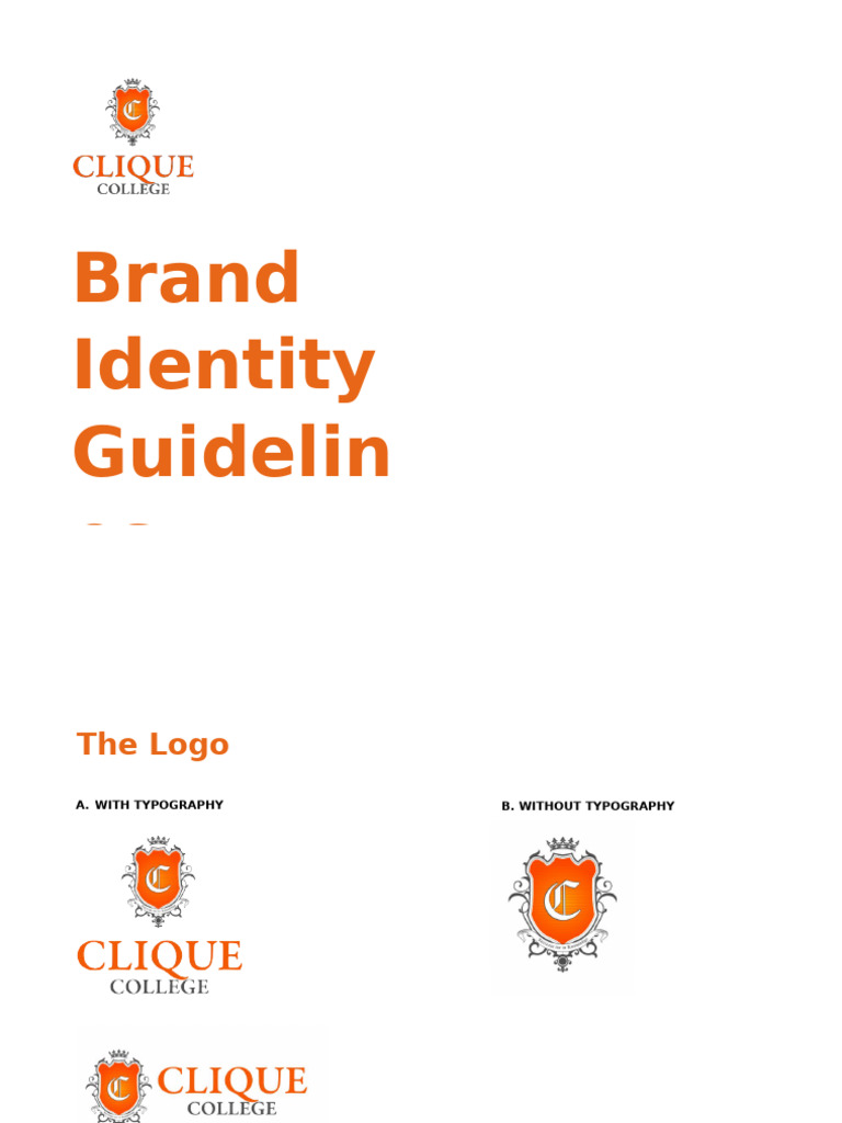 Brand Identity Guidelines | PDF | Logos | Typography