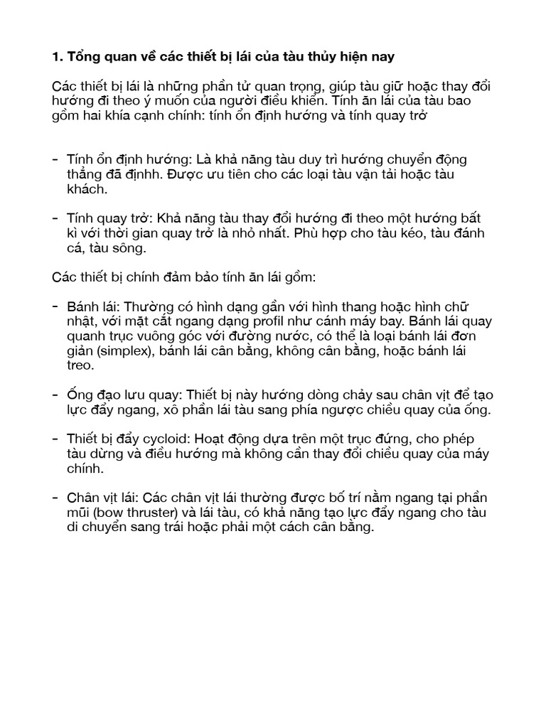 T NG Quan V Các Thi TB Lái C Atàuth Yhi N Nay | PDF