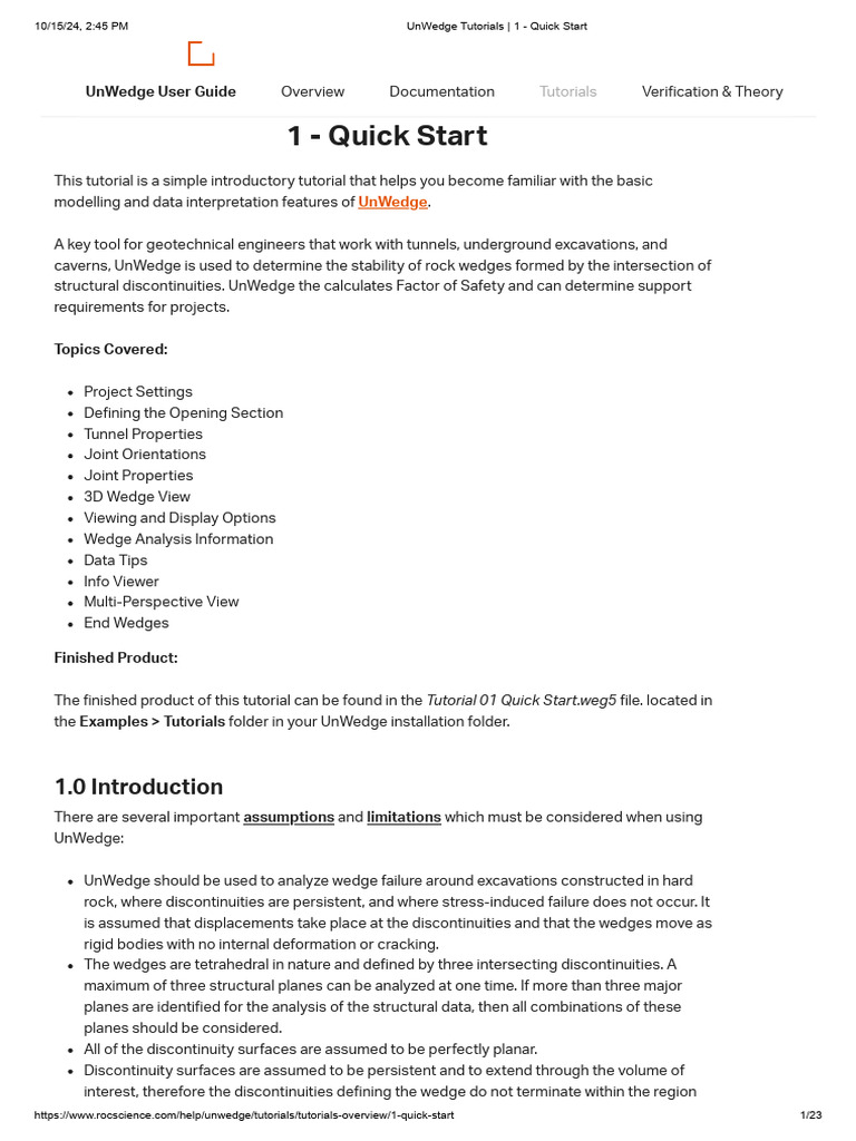 UnWedge Quick Start Tutorial Guide | PDF | Cursor (User Interface ...