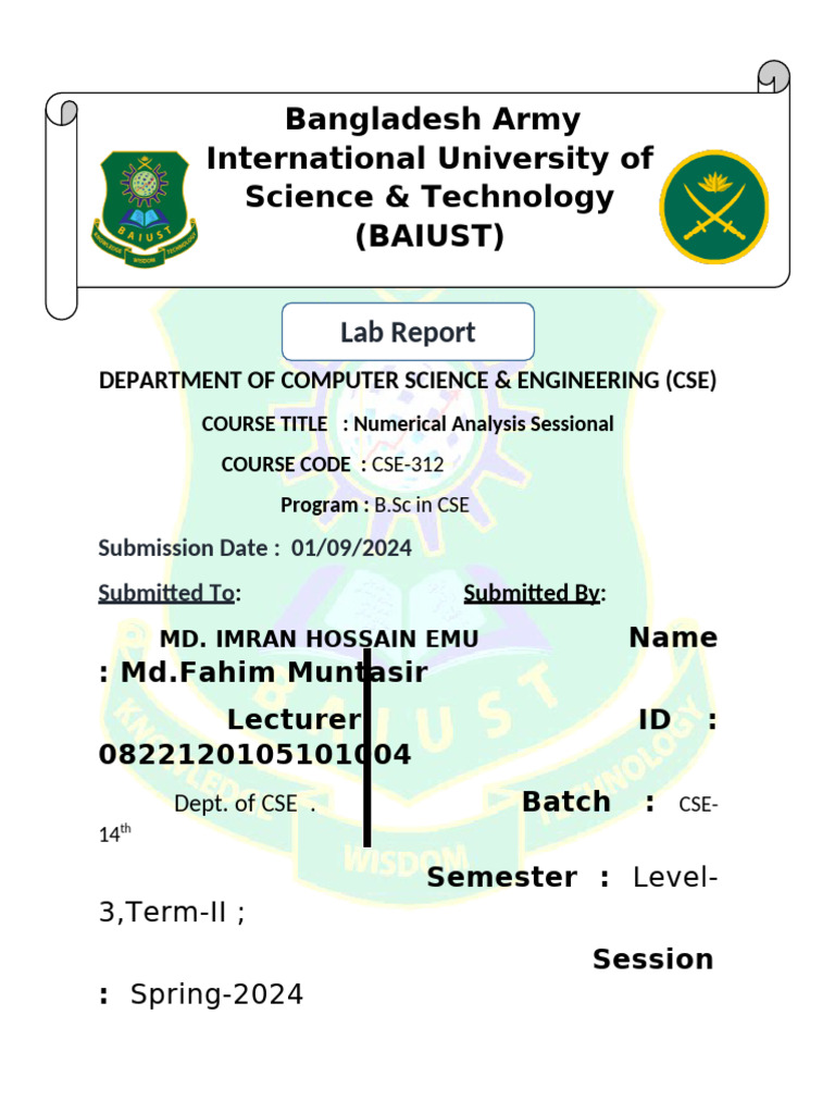 CSE-312 Numaric | PDF