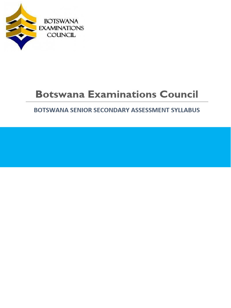 Botswana BSSE Mathematics II Syllabus | PDF | Educational Assessment | Mathematics