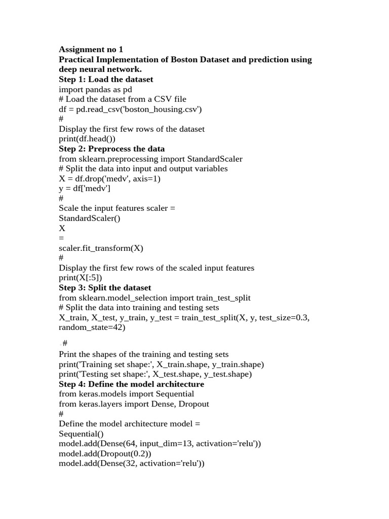 Assignment No 2 | PDF | Artificial Neural Network | Deep Learning Assignment No 2 | PDF | Artificial Neural Network | Deep Learning