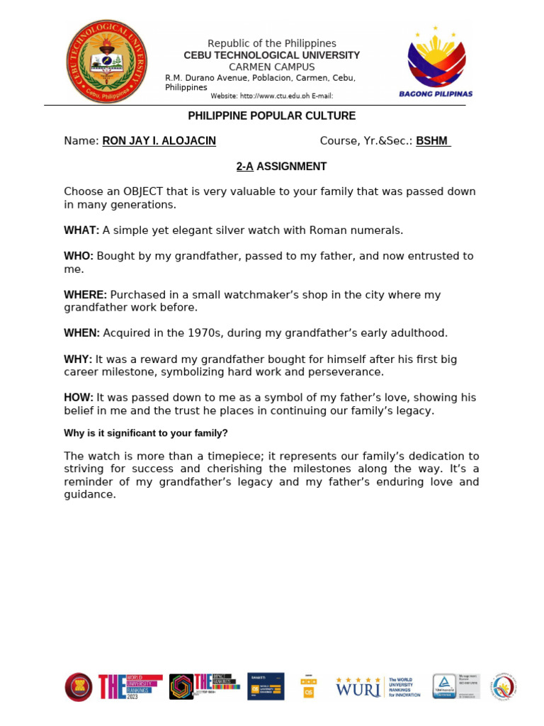 Canoy - Lucy Marie - Ethnographic Objects | PDF