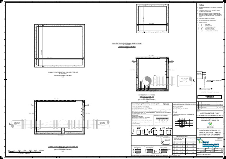 BF2100-141-6-P-204R - Typical Details Connection Chambers Rebar | PDF ...