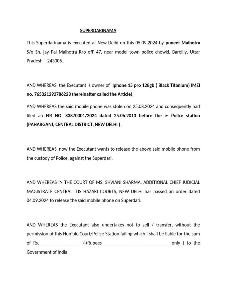 Superdarinama 1 | PDF | Finance & Money Management | Law