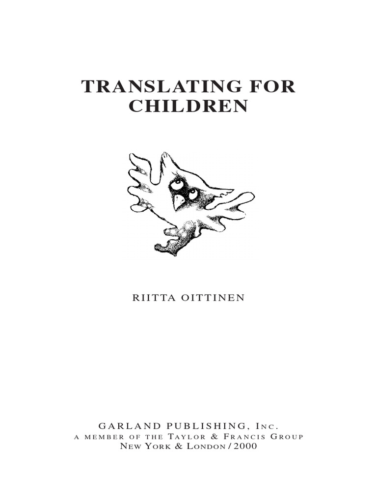 Translating For Children | PDF | Translations | Children's Literature