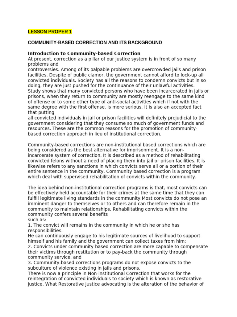 CA2 WEEK 1 5doc | PDF | Probation | Prison