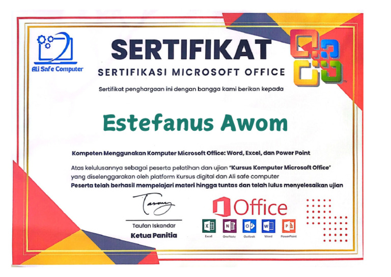 Sertifikat Estefanus | PDF