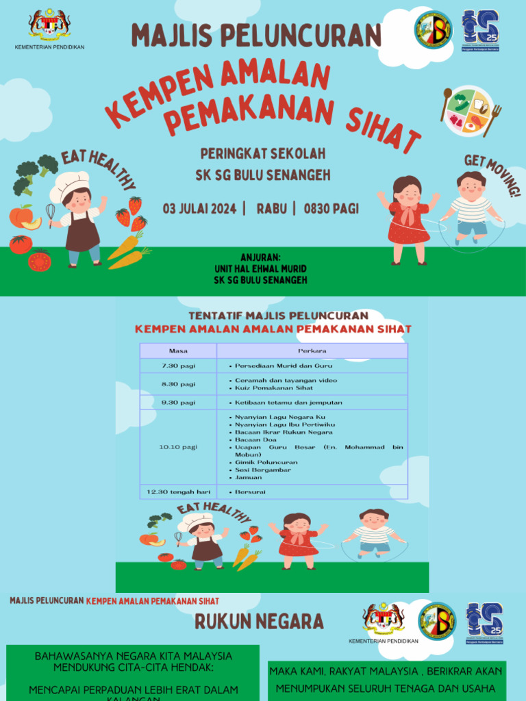 Peluncuran Kempen Pemakanan Sihat | PDF