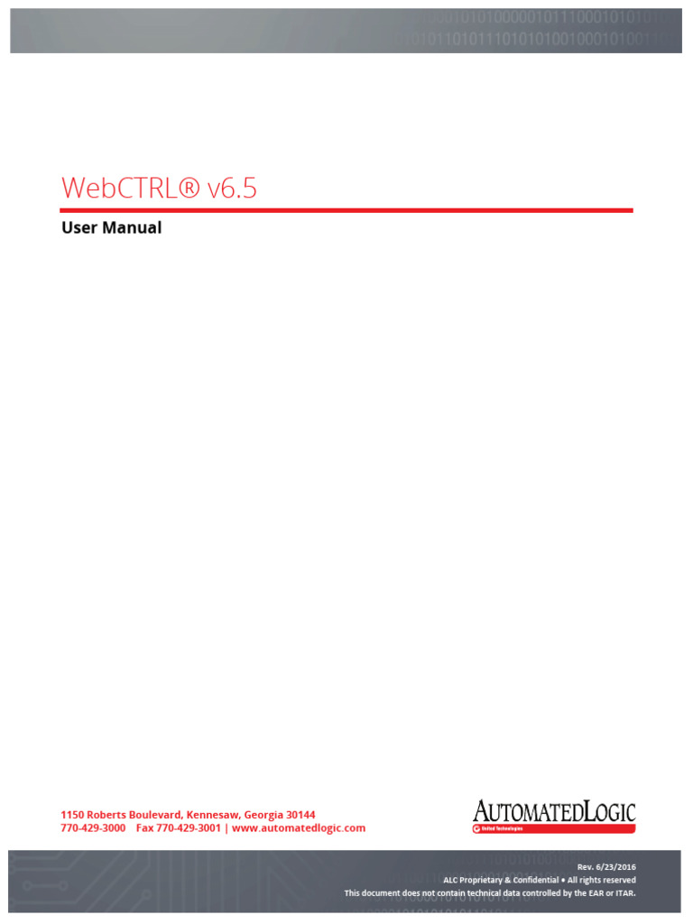 WebCTRL v6.5 User Manual | PDF | Internet Explorer | Safari (Web Browser)