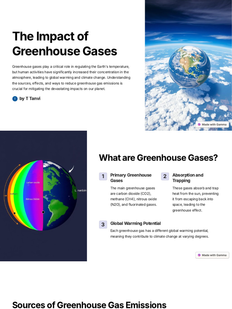 Understanding Greenhouse Gases Impact | PDF | Climate Change ...