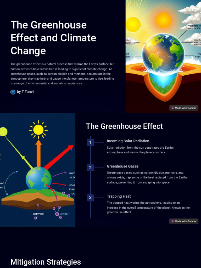 The Greenhouse Effect and Climate Change | PDF | Climate Change ...