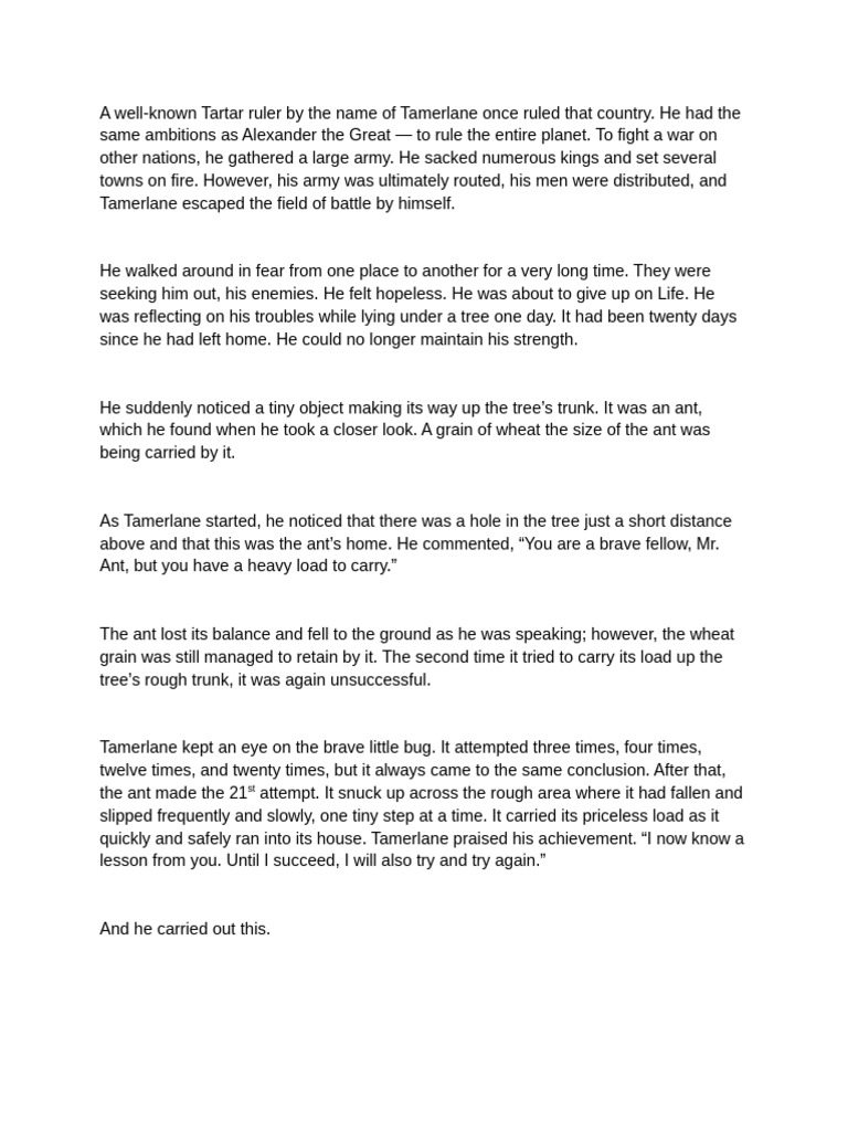 Story Printout | PDF | Young Adult