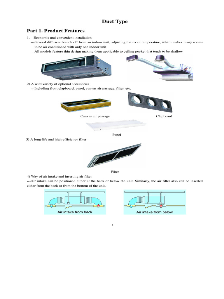 FDC Duct Type | PDF | Air Conditioning | Home Appliance