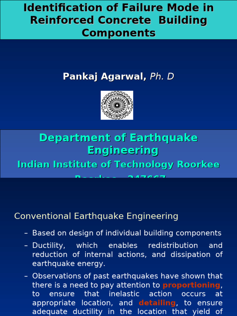 RC Failure Mode | PDF | Earthquake Engineering | Beam (Structure)